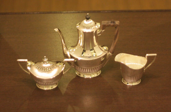 【中古】Tiffany（ティファニー）家庭用3点ティーセット tf-59【アンティーク】【アメリカ製】【シルバープレート】